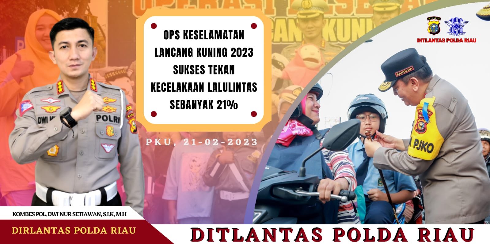 Operasi Keselamatan Lancang Kuning 2023 Sukses Tekan Angka Kecelakaan di Riau | Nadariau.com