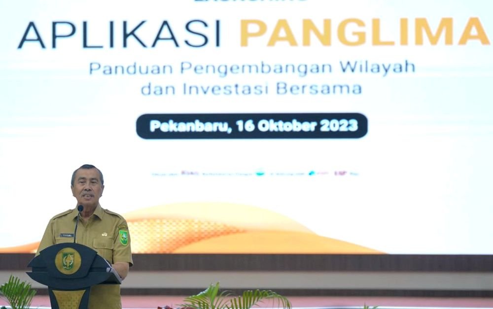 Gubernur Riau Launching Aplikasi PANGLIMA | Nadariau.com