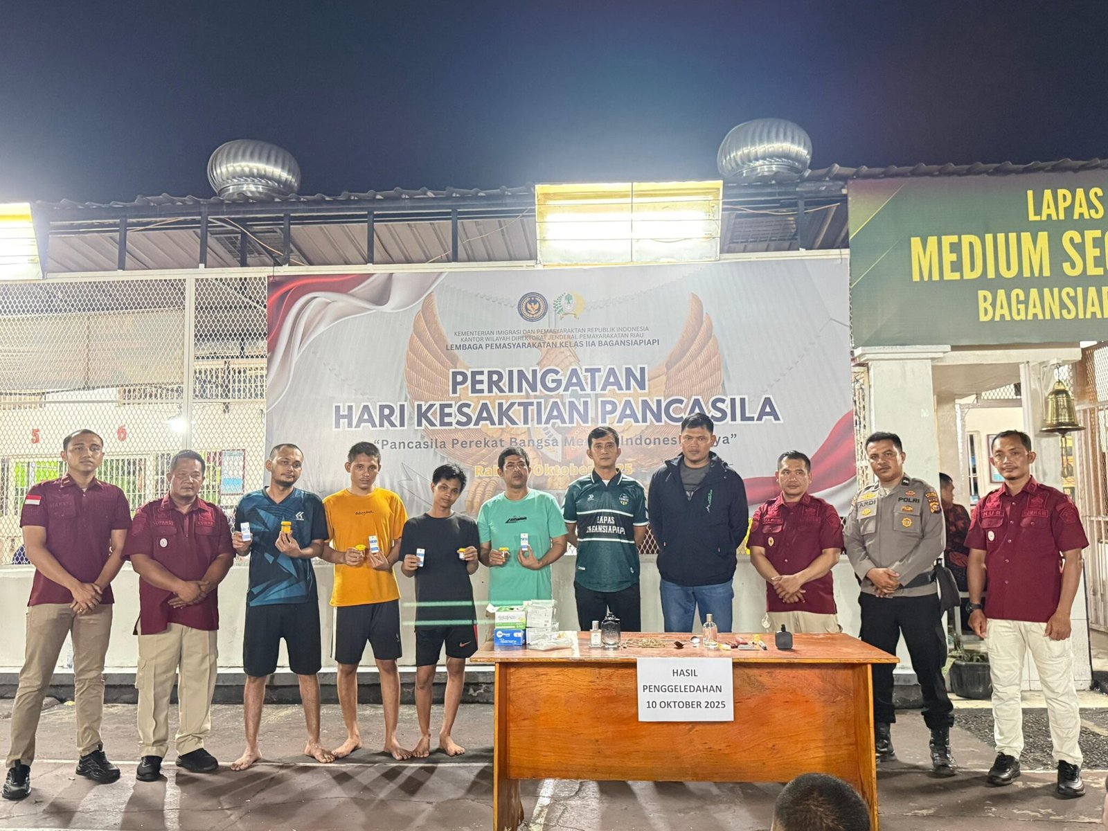 Razia Insidentil di Lapas Kelas II A Bagansiapiapi, Seluruh Warga ...